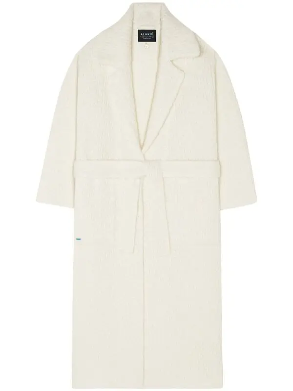 Alanui Knitted Robe Coat - White