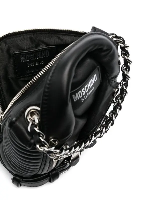 Moschino Biker Leather Backpack