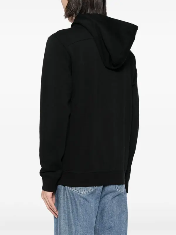 BOSS Logo Hooded Jacket - Black