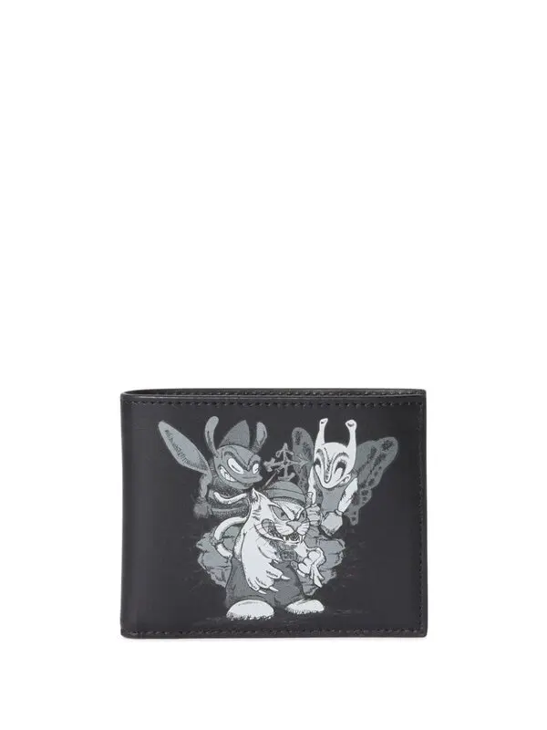 Off-White Quote Leather Bi-Fold Wallet In Black - 40% Off
