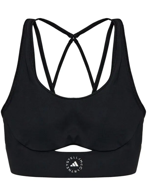Adidas By Stella McCartney Strappy Sports Bra - Black