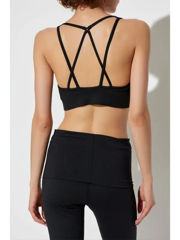Adidas By Stella McCartney Strappy Sports Bra - Black