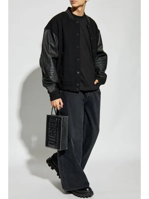 DIESEL® L-nyman Bomber Jacket - Black