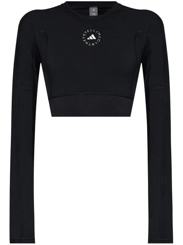 Adidas By Stella McCartney Truestrenght Cropped Top - Black