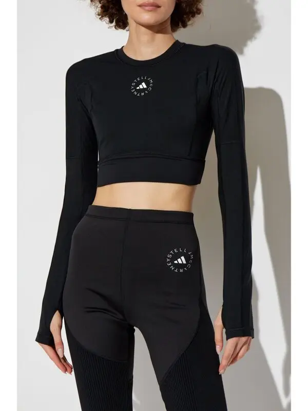 Adidas By Stella McCartney Truestrenght Cropped Top - Black