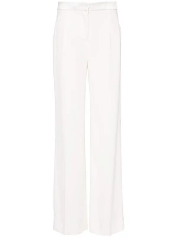 Alberta Ferretti Satin-trim Trousers