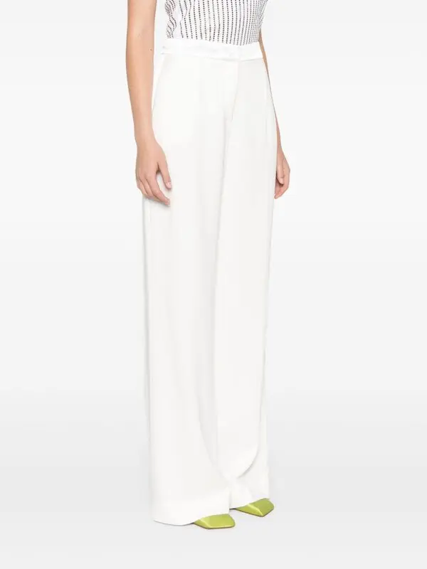 Alberta Ferretti Satin-trim Trousers