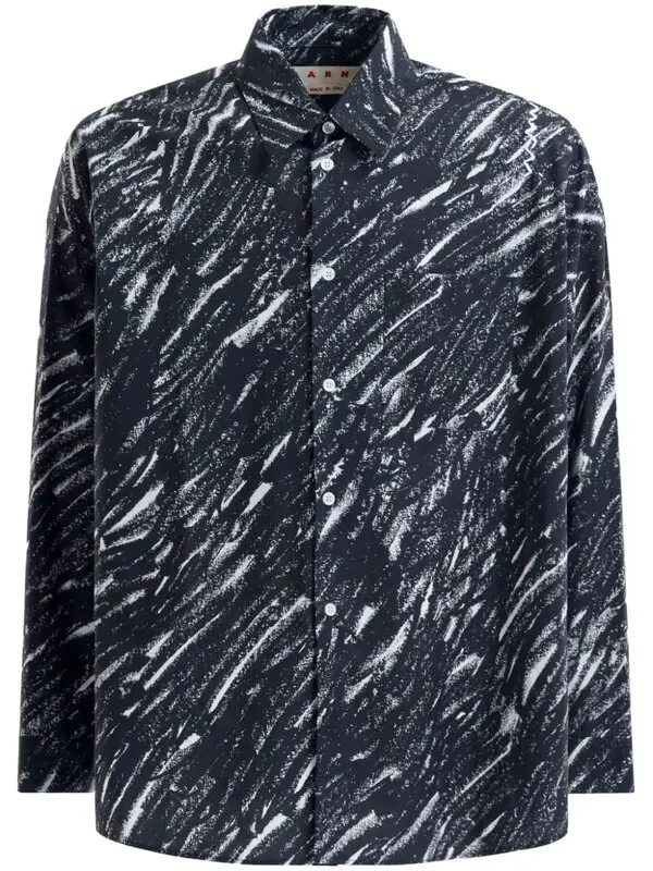 Marni Sketch-style Print Shirt