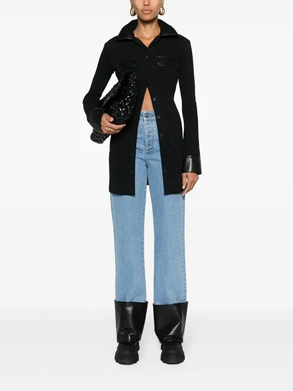 Nanushka Straight-leg Jeans With Turn-up Detail