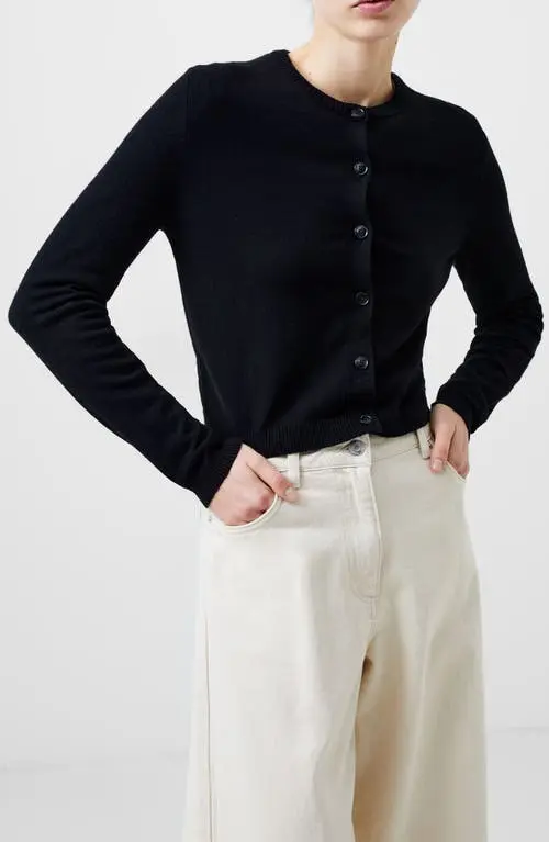 French Connection Cropped Cardigan - Black