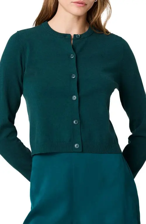 French Connection Cropped Cardigan - Deep Teal