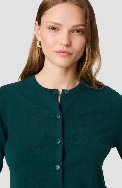 French Connection Cropped Cardigan - Deep Teal
