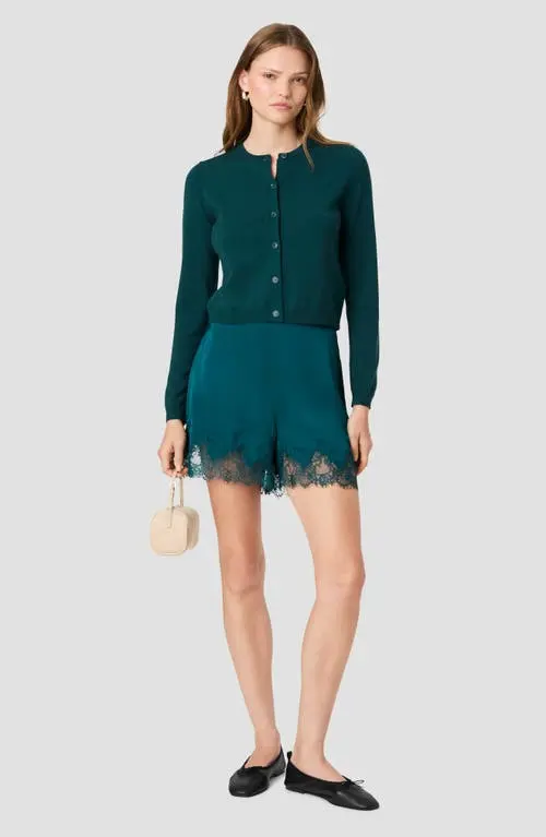 French Connection Cropped Cardigan - Deep Teal