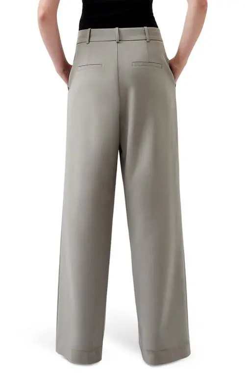 French Connection Azra Wide Leg Twill Pants