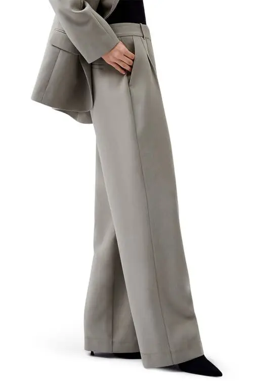 French Connection Azra Wide Leg Twill Pants