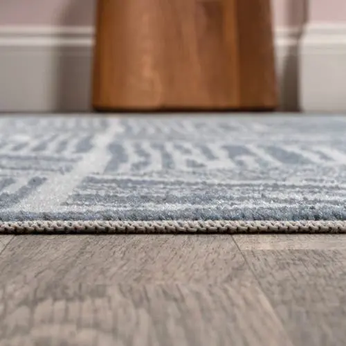 JONATHAN Y Vector Modern Coastal Geometric Machine-washable Area Rug