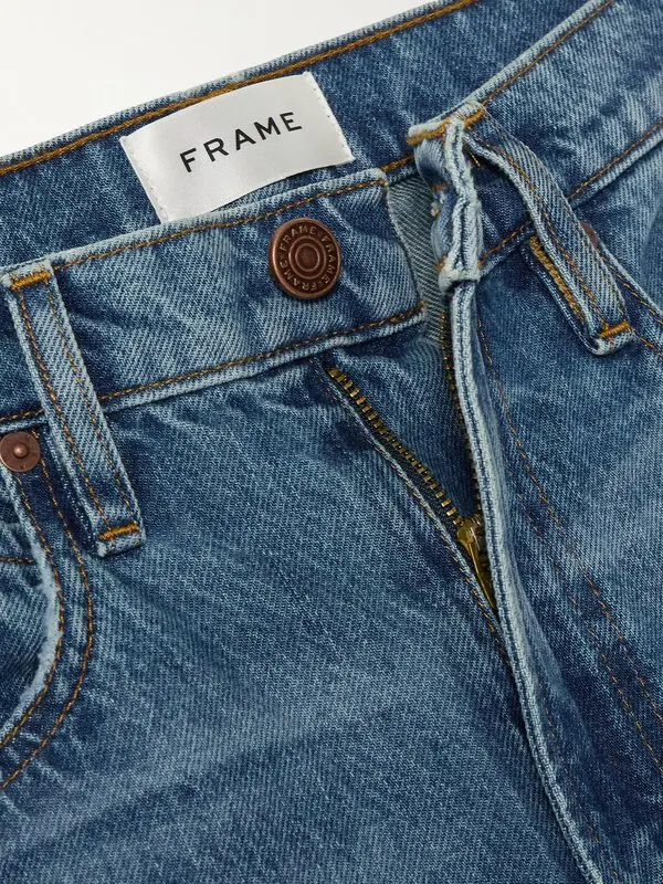 FRAME Low Slung Barrel Boyfriend Jeans
