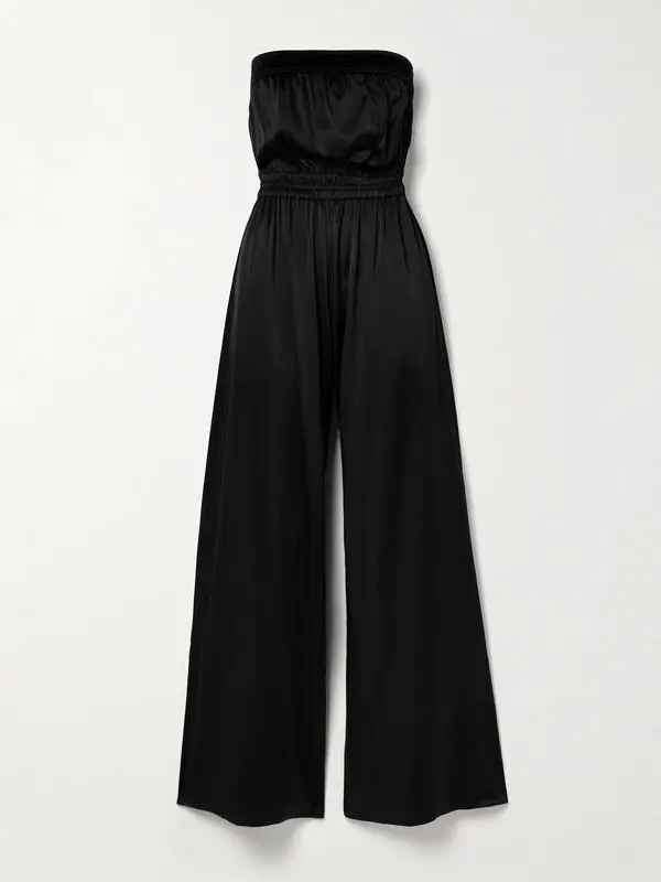 RIVET UTILITY Queen Strapless Jumpsuit - Black