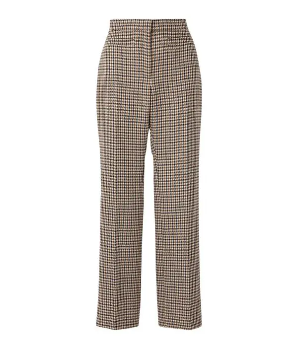 Veronica De Piante Riley Houndstooth Wool Pants