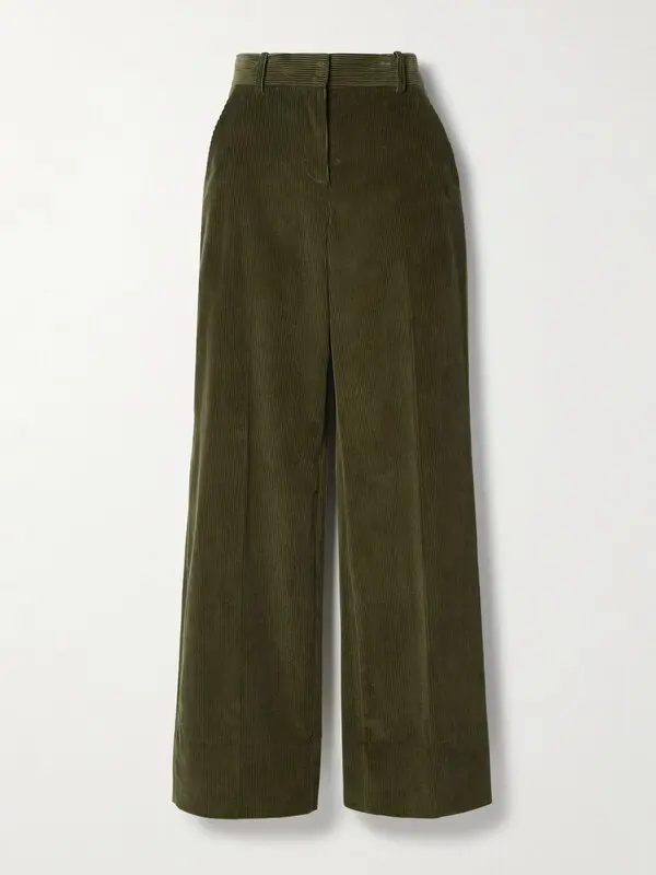Veronica De Piante Anya Cotton-corduroy Wide-leg Pants