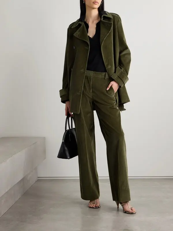 Veronica De Piante Anya Cotton-corduroy Wide-leg Pants
