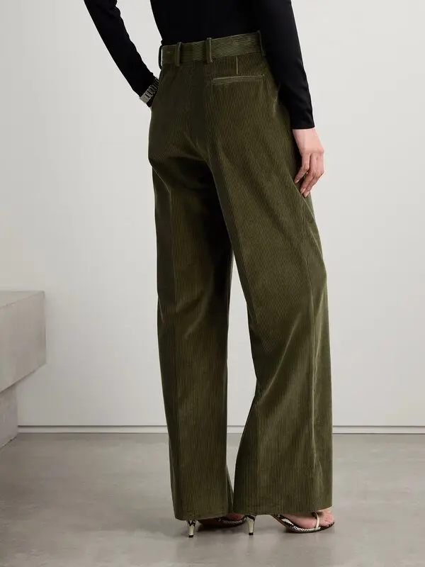 Veronica De Piante Anya Cotton-corduroy Wide-leg Pants