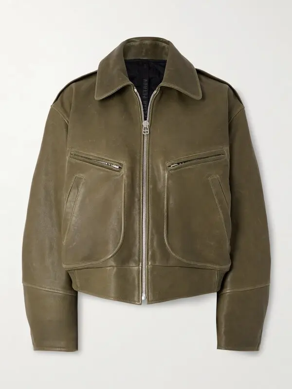 PETAR PETROV The Criminal Padded Leather Jacket