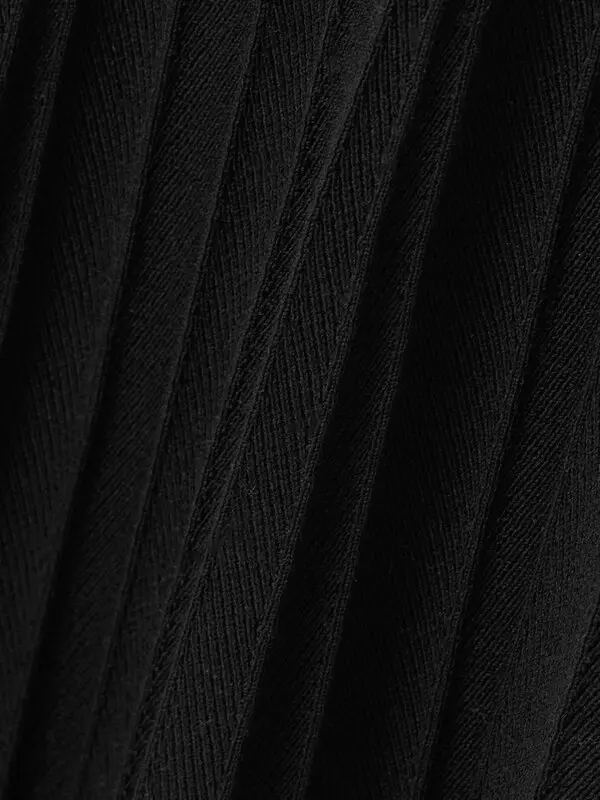 Veronica De Piante Anais Ribbed Wool Midi Dress - Black