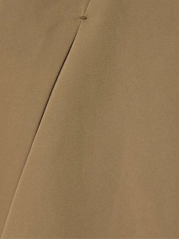 Khaite Lauson Twill Maxi Skirt