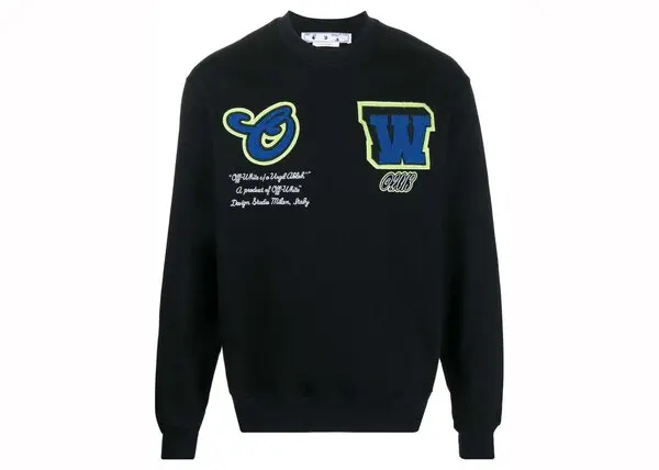 Off-White Varsity Patch Sweatshirt