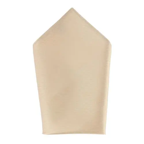 Trafalgar The Gatsby 12 Inch Solid Silk Pocket Square - Gold