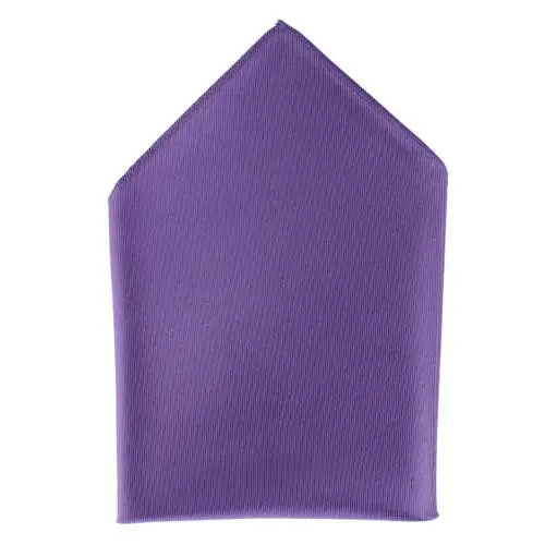 Trafalgar The Gatsby 12 Inch Solid Silk Pocket Square - Lilac