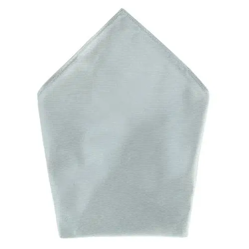 Trafalgar The Gatsby Silk Pocket Square 12x12 Formal Accent - Silver