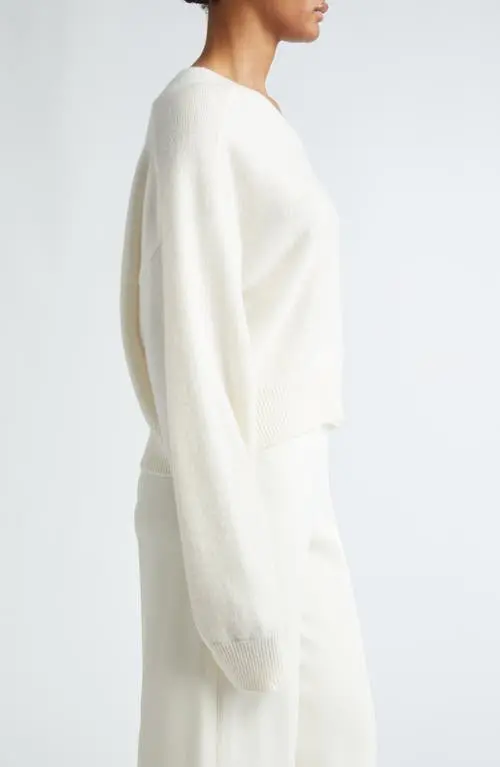 Loulou De Saison Anzor Cashmere V-neck Sweater - Ivory