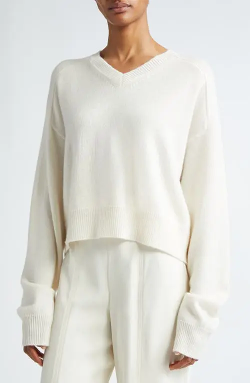 Loulou De Saison Anzor Cashmere V-neck Sweater - Ivory