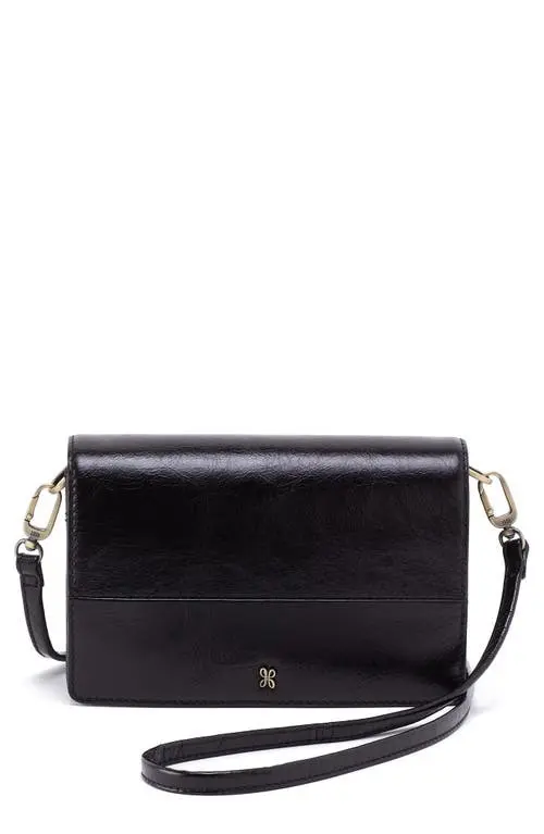Hobo Jill Leather Phone Crossbody Bag - Black