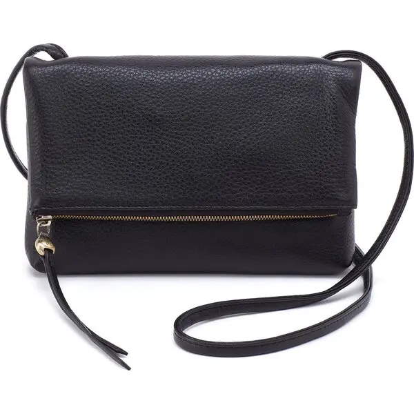 Hobo Small Grant Leather Crossbody Bag - Black