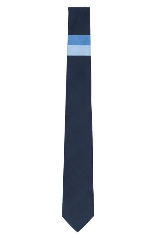 BROOKLYN BRIGADE Bar Stripe Cotton Neck Tie