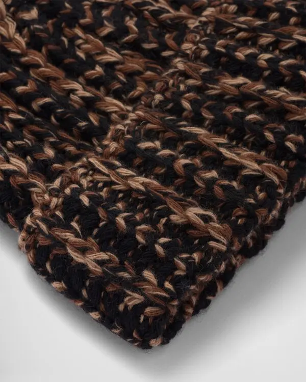 Prada Wool And Cashmere Beanie - Camel Brown | Editorialist display picture 1