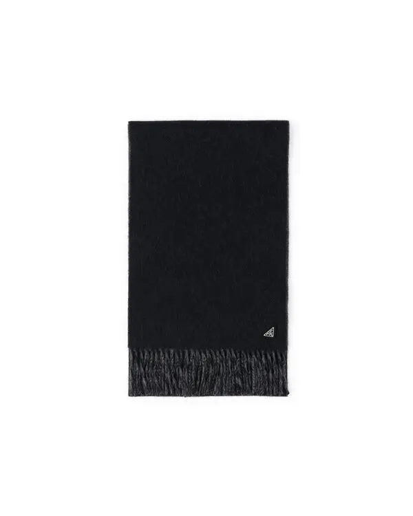 Prada Double Cashmere Scarf - Grey