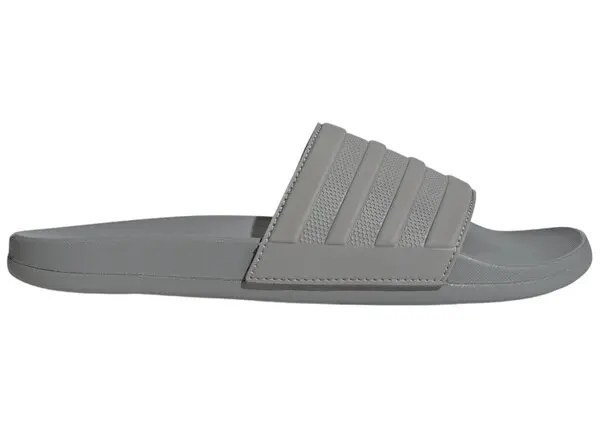 Adidas Adilette Comfort Slides - Charcoal Solid Grey