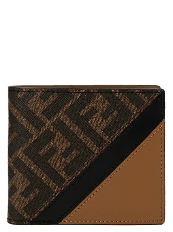Fendi Diagonal' Wallet Brown Editorialist