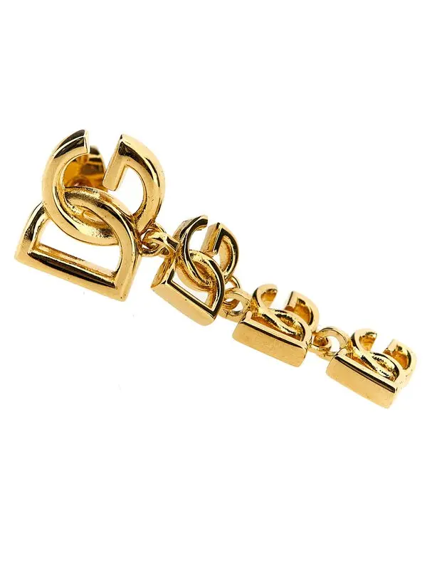 Dolce & Gabbana Logo Pendant Earrings