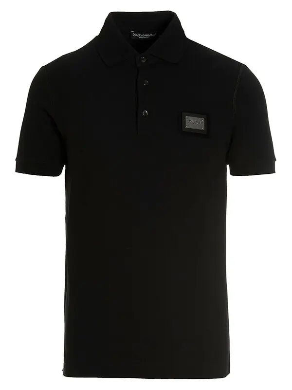 Dolce & Gabbana Polo 'dg Essential - Black