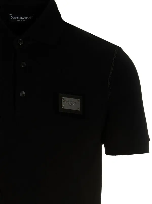 Dolce & Gabbana Polo 'dg Essential - Black