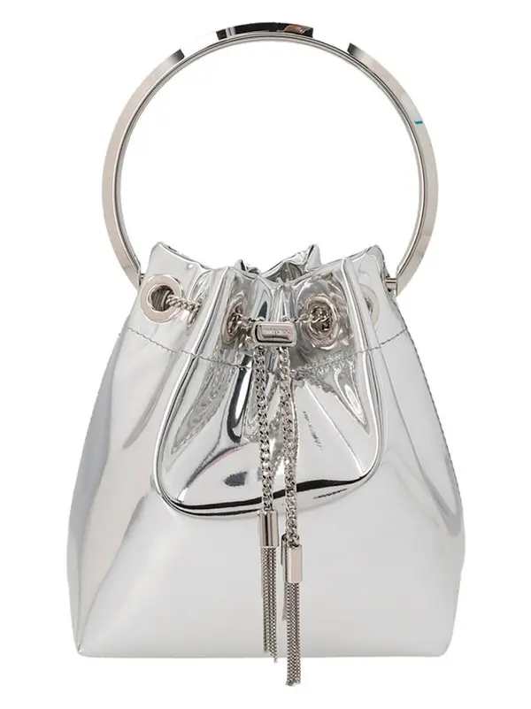JIMMY CHOO Bon Bon Bucket Bag - Silver