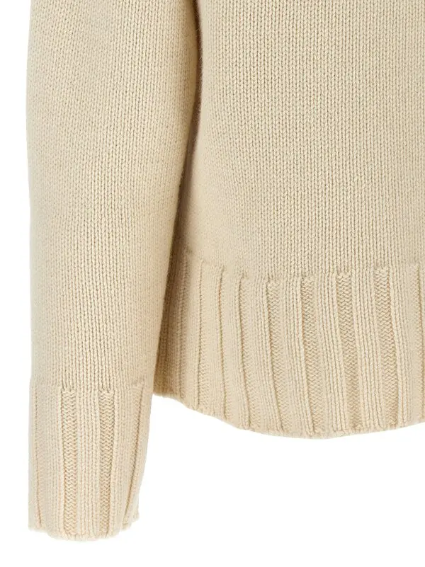 JIL SANDER Ribbed Detail Cashmere Sweater