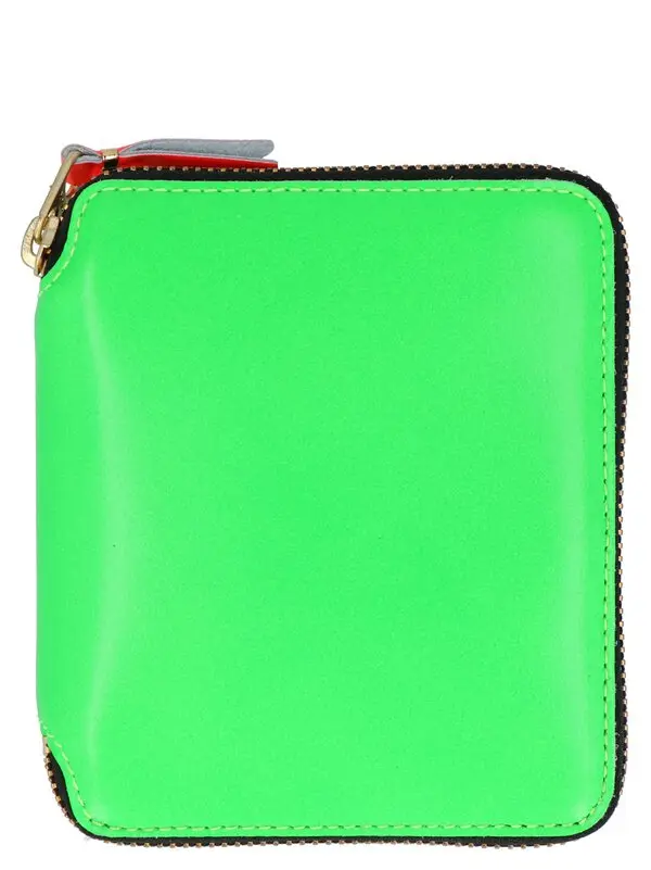 Comme Des Garçons Fluo Leather Line' Wallet - Green