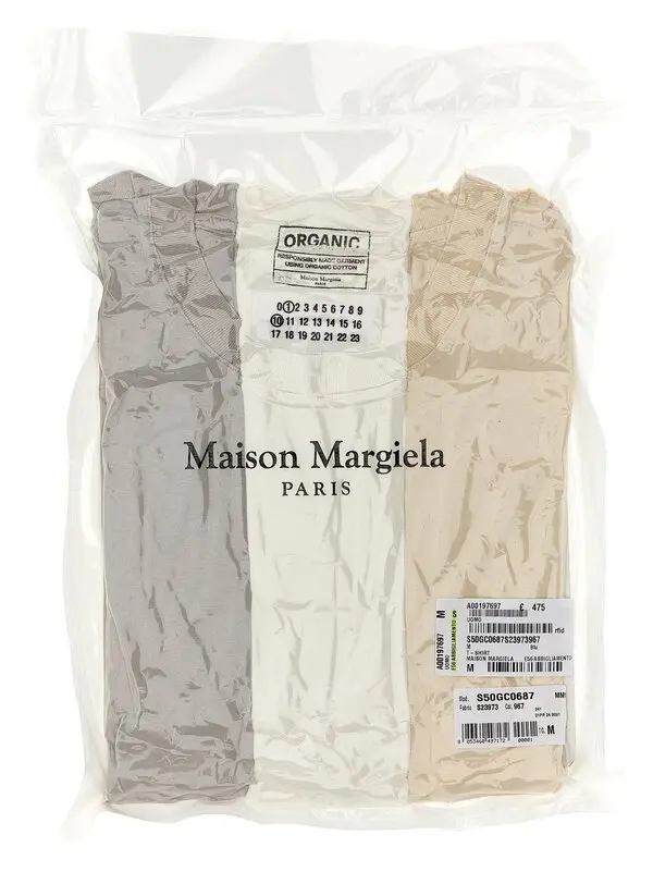 MAISON MARGIELA 3 Pack T Shirts - Multicolor