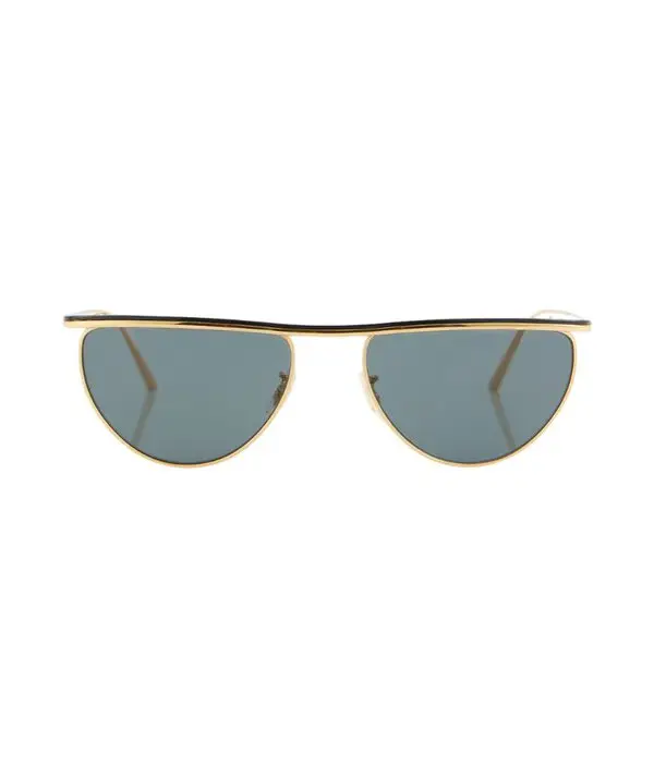 Khaite 1984c Flat-top Sunglasses - Gold